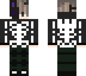skeleton hoodie | Minecraft Skins