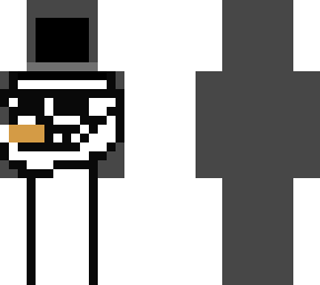 gangsta troll face | Minecraft Skin