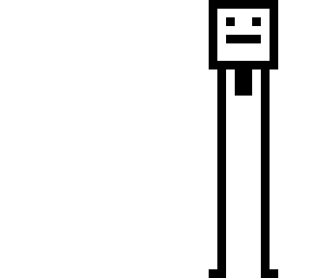 long leg stick man (fixed) | Minecraft Skin