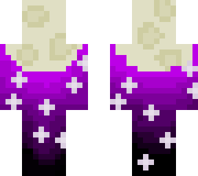 purple sky, starry night | Minecraft Skin