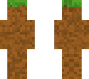 Slim Dirt Person | Minecraft Skin