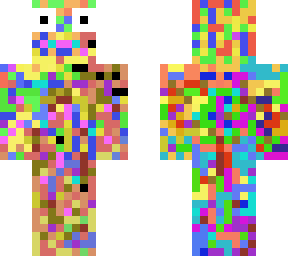 Rainbow Explosion | Minecraft Skin