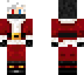 red and blue nova skin as santa with hood | Minecraft Skins