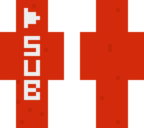 youtube subscribe button | Minecraft Skin