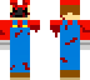 Five Night's at Sonic's 2 Withered Mario | Minecraft Skin