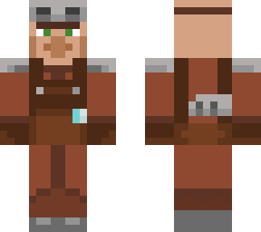 Bare bones Master Armorer Villager | Minecraft Skin