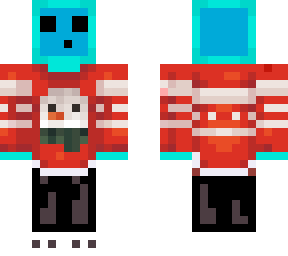Blue slime christmas jumper | Minecraft Skin