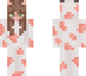pink cow green eyes | Minecraft Skin