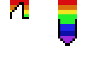 Rainbow hair base | Minecraft Skin