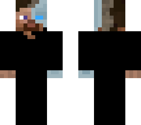Half Robot Minecraft Skins