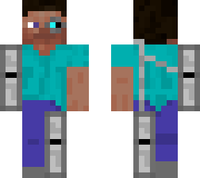 Steve Cyborg Minecraft Skins