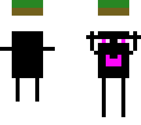 Endie the enderman is trying soo hard to get that dirt block!is anyone ...