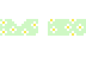 Flowered Green Crop top | Minecraft Skin
