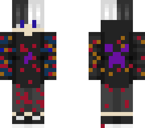 Rainbow neon boy | Minecraft Skin