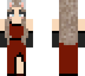 ari arigameplays rojo tortillaland vestido coctel | Minecraft Skins