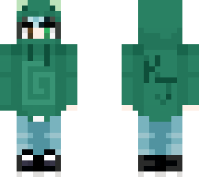 My oc in Karl Jacobs frog hoodie (minor colour differences) | Minecraft ...