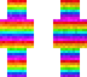 Rainbow skin | Minecraft Skin