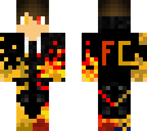 Fire guy that is cool | Minecraft Skin