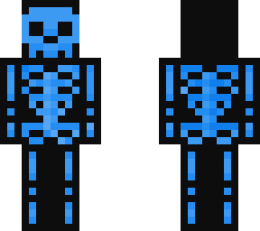 Light Blue Skeleton | Minecraft Skin