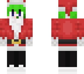 Santa Creeper Zombie | Minecraft Skin