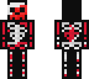 Skeleton Covered In Blood | Minecraft Skin