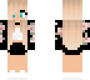 Beautiful rose girl | Minecraft Skin