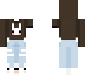 Bunny Hoodie up Base | Minecraft Skin