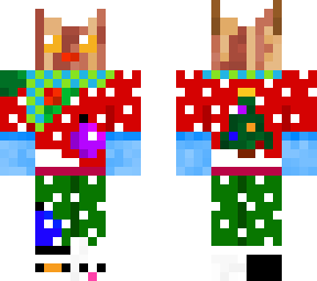 Christmas bacey revamped v2 sleepy version | Minecraft Skin