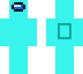 Cyan Among us skin | Minecraft Skin