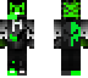 Geometry dash Green cat | Minecraft Skin