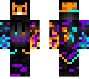 Geometry dash Orange Cat | Minecraft Skin