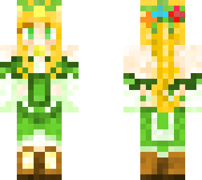Green Elf Girl | Minecraft Skin