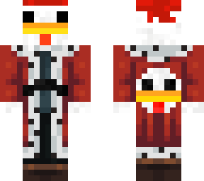 King Chicken with hat | Minecraft Skin
