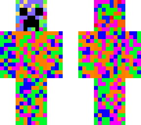 Pixel Explosion Creeper | Minecraft Skin