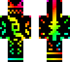 rainbow rgb robot | Minecraft Skins