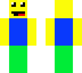 Roblox original noob skin | Minecraft Skin