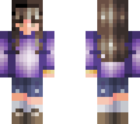 shining purple lights - RSCE | Minecraft Skin