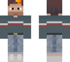 Auron con outfit de rayitas | Minecraft Skin