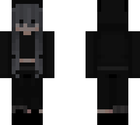 Gray Girl Minecraft Skin