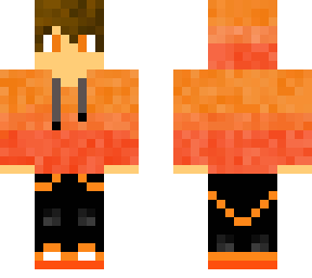 Orange Gradient Red | Minecraft Skin