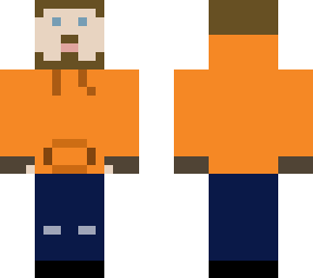 orange hoodie beard | Minecraft Skins