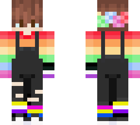 Pride kid ace pan non-binary | Minecraft Skin