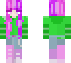 split hair girl | Minecraft Skin