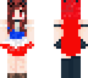 Traje tipico mujer costa rica | Minecraft Skin