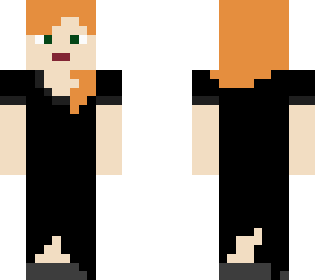 Alex in black dress | Minecraft Skin
