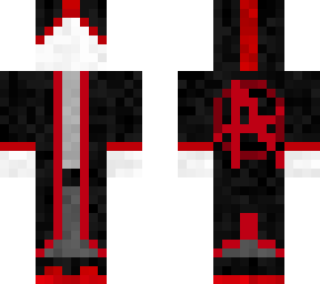 Anarchy Red + Black Faceless Skin | Minecraft Skin