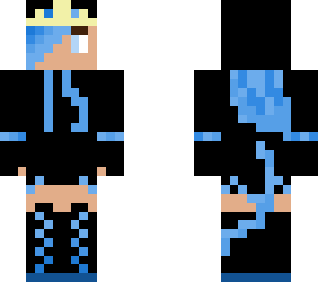 Blue Demon Girl | Minecraft Skins