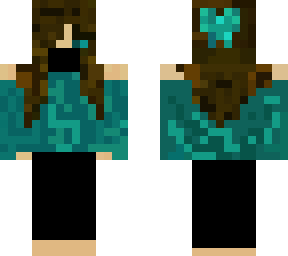 cute girl with mask | Minecraft Skin