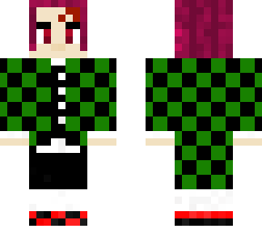 Demon Slayer Tanjiro Kamado | Minecraft Skin