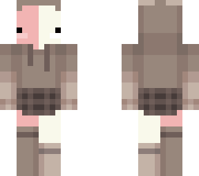 nzh3 axolotl bear outfit | Minecraft Skin